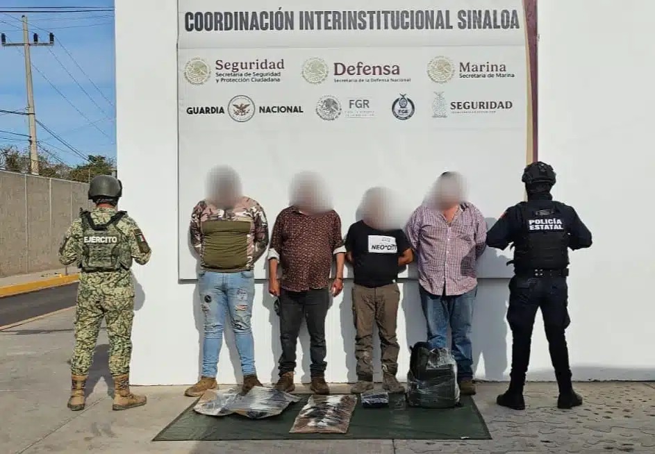 Detienen a cuatro sujetos armados en operativo en Costa Rica, Culiacán - TM Noticias